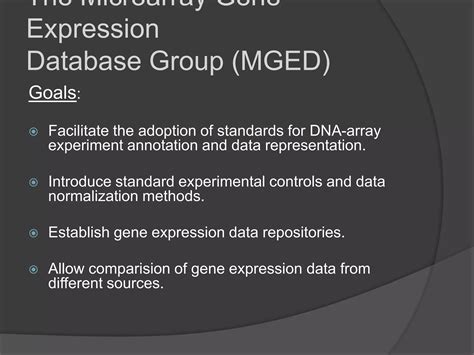 Microarrays Databasespptx Databases Computer Software And Applications