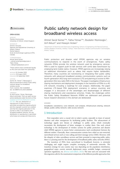 Pdf Public Safety Network Design For Broadband Wireless Access