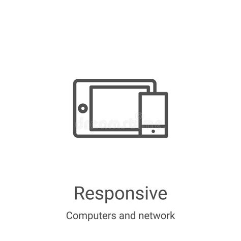 Responsive Icon Vector From Communication Collection Thin Line Responsive Outline Icon Vector
