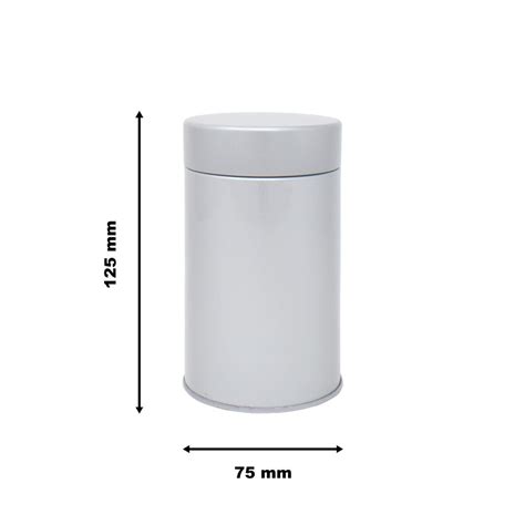 Round Cylindrical Packing Tin Container With Air Tight Lid Size Dia