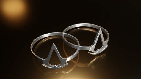 Assassins Creed Symbol Ring Free 3d Model 3d Printable Cgtrader