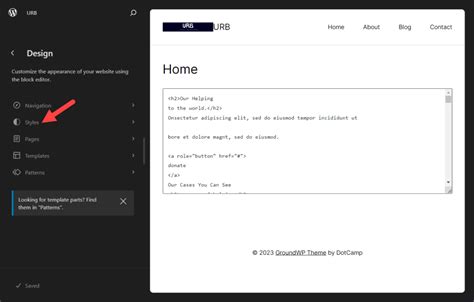 Where Is The Styles Tab In Wordpress Block Editor