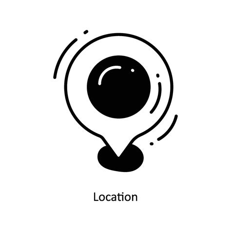 Location Doodle Icon Design Illustration Startup Symbol On White Background Eps 10 File