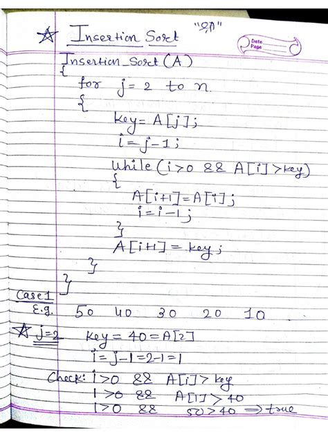 1 insertion sort tracing pdf