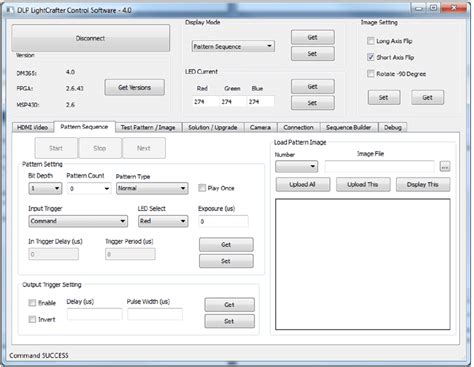 Graphic User Interface Of The DLP LightCrafter EVM Download Scientific Diagram