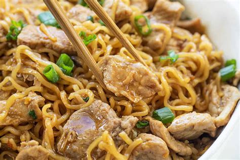 Easy Spicy Pork Noodles I Am Homesteader