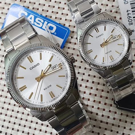 Casio Silver Dial Couple Watch Mtp Ltp 1302d 7a2