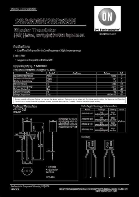 Unlock The Potential C536 Transistor Datasheet Revealed