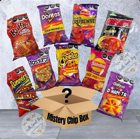 Mistery Mexican Chips 10 Single Bags Random Flavor65 Grams Each100