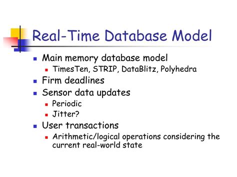 ppt real time data services and databases balancing timeliness and