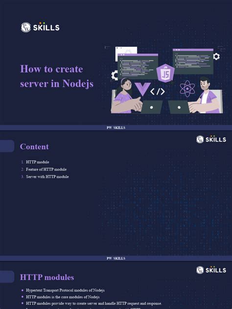 how to create server with nodejs pdf