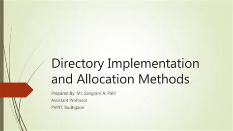 File Allocation Methodsppt