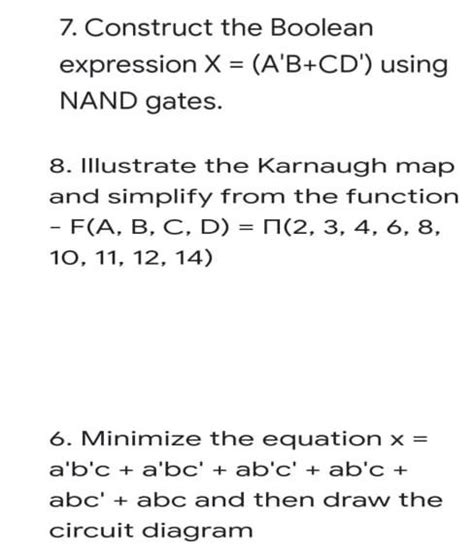 Solved Construct The Boolean Expression X A B CD Chegg