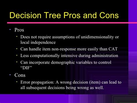 The Use Of Decision Trees For Adaptive Item