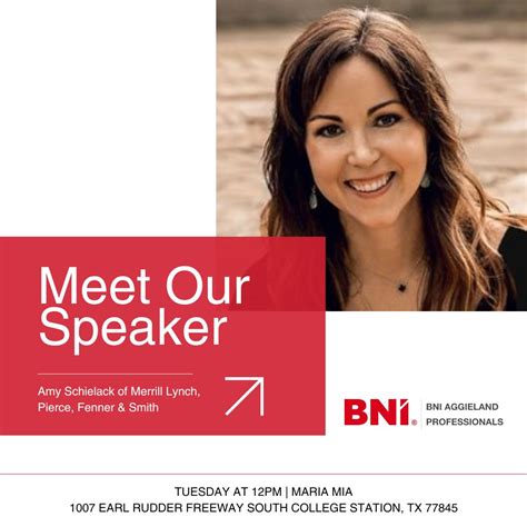 Meet Our Next Speaker Amy Schielack Of Merrill Lynch Pierce Fenner