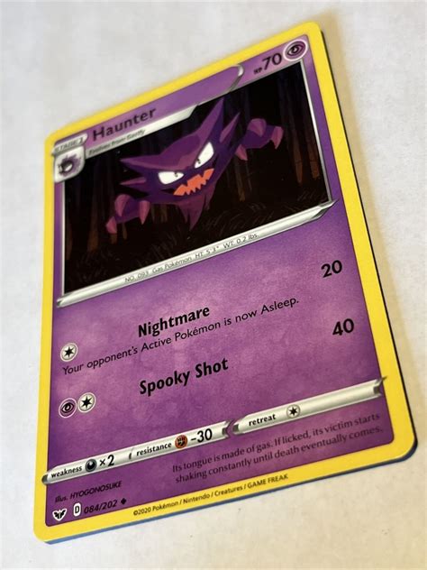 Haunter 084202 Sword And Shield Uncommon Pokemon Card Tcg Lp