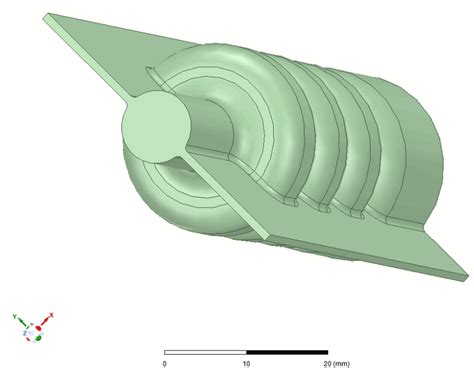 surface model of the two halves structure from hfss download
