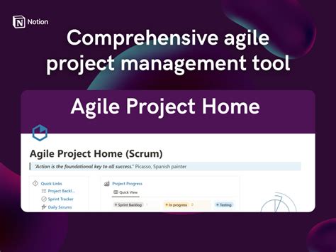 Agile Project Home Scrum Notion Template