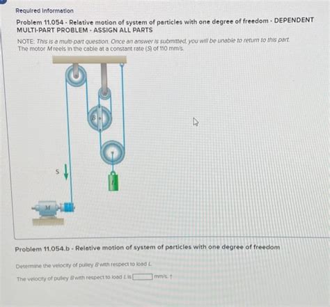 Solved Required Information Problem Relative Motion Chegg