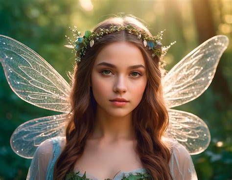 Premium Ai Image Beautiful Fairy Girl