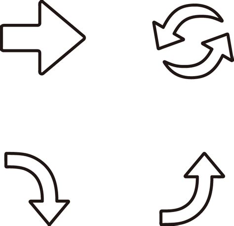 いろいろな矢印のイラスト｜商用可・フリーイラスト素材｜ソコスト