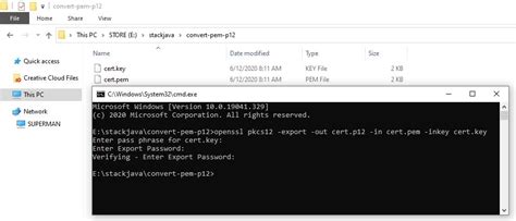 Hướng Dẫn Chuyển File Pem Private Key Sang P12 Pkcs12