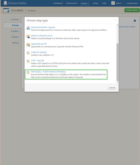 Deploy Aspnet Applications To Azure Web Sites Octopus Deploy