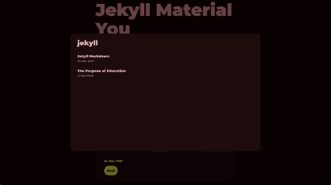 github sharadcodes jekyll theme material you a jekyll theme for