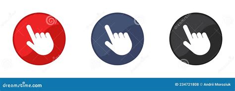 Computer Mouse Cursor Pointer Icons Set Hand Cursor Icons Set Stock
