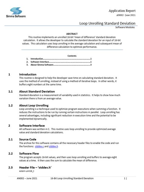 Standard Deviation Source Code 1 Pdf Standard Deviation Control Flow