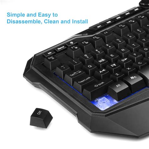 Tecknet Gaming Keyboard Gryphon Led Backlit Illuminated Programmable Wired Gaming Keyboard With