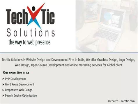 Ppt Web Design And Development Company India Techtic Solutions Powerpoint Presentation Id