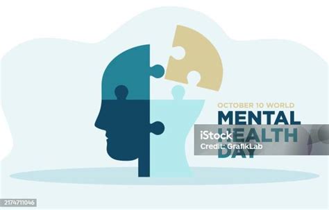 인간의 머리 창조적 인 세계 정신 건강의 날 포스터 정신 건강에 대한 스톡 벡터 아트 및 기타 이미지 정신 건강 아이콘