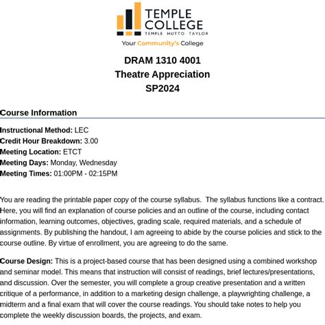Simple Syllabus