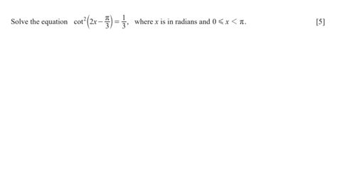Trigonometry Past Paper Questions Igcse Additional Maths Cambridge