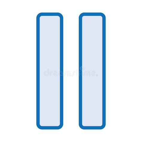 Media Player Pause Button Icon Stock Vector Illustration Of Media Digital