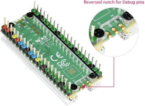 Прозорий акриловий корпус для Raspberry Pi Pico від Waveshare купити в