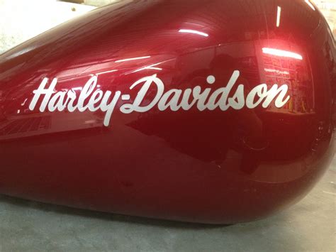 Harley Davidson Custom Script Font Decal