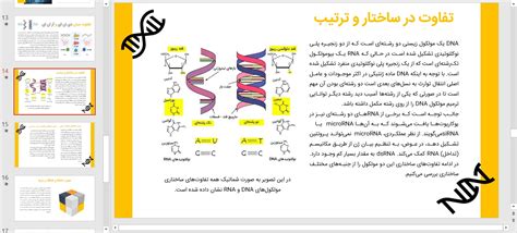 دانلود قالب پاورپوینت دی ان ای و آر ان ای Dna And Rna 🔬🧬 حرفه ای و قابل ویرایش
