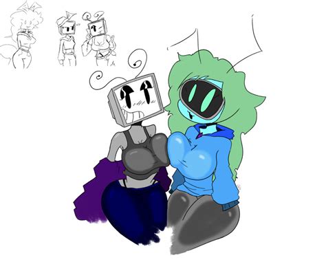 Rule 34 2girls Bolt 4200 Boob Press Boob Squish Iris Bolt 4200