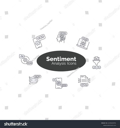 Sentiment Analysis Visualizer Vector Infographic Icons Stock Vector Royalty Free 2276439791