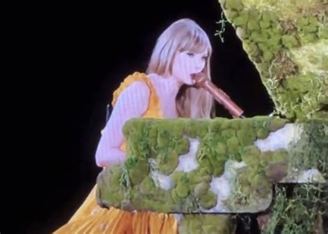 taylor swift is really freaked out by fans throwing stuff onstage