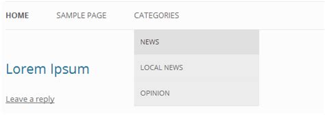 how to add titles in wordpress menu without linking to a page