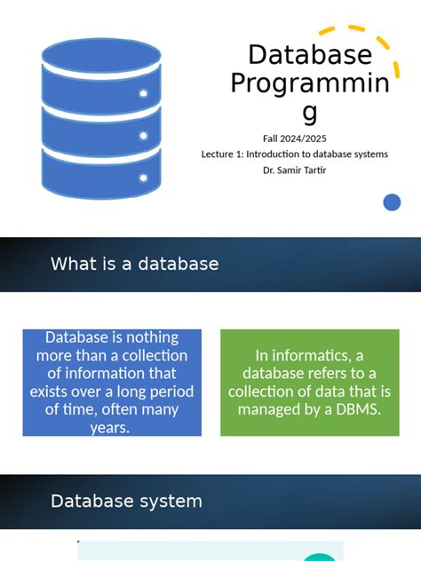 Lec1introduction To Database Systems Pdf Databases Database