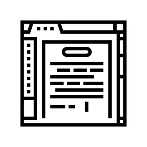 Writing Manuals Technical Writer Line Icon Vector Illustration 32516825 Vector Art At Vecteezy