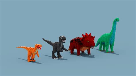 Minecraft Dinosaur Statue