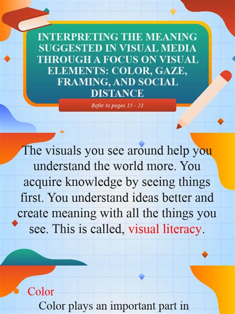 6 vocabulary interpreting the meaning suggested in visual media