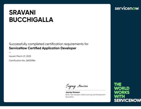 Servicenow Applicationdevelopment Certification Automation… Sravani Bucchigalla 10 Comments
