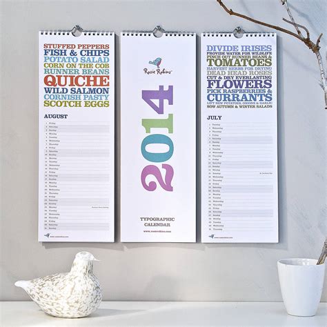 Get Organised 2014 Calendars For Home Or Work ~ Fresh Design Blog
