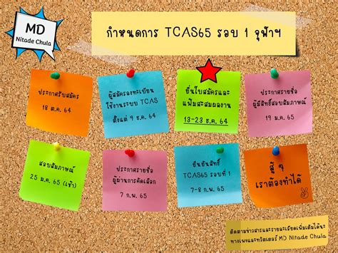 Md Nitade Chula มาแล้ว กำหนดการ Tcas65 รอบ Portfolio Facebook